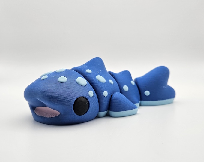 Whale Shark 3d Printed Articulating Flexi Fidget Etsy