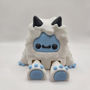 Yeti - Abominable Snowman | 3D Printed Articulating Flexi Fidget - Etsy