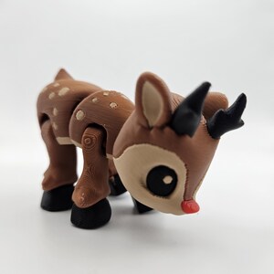 Reindeer | 3D Printed Articulating Flexi Fidget - Etsy