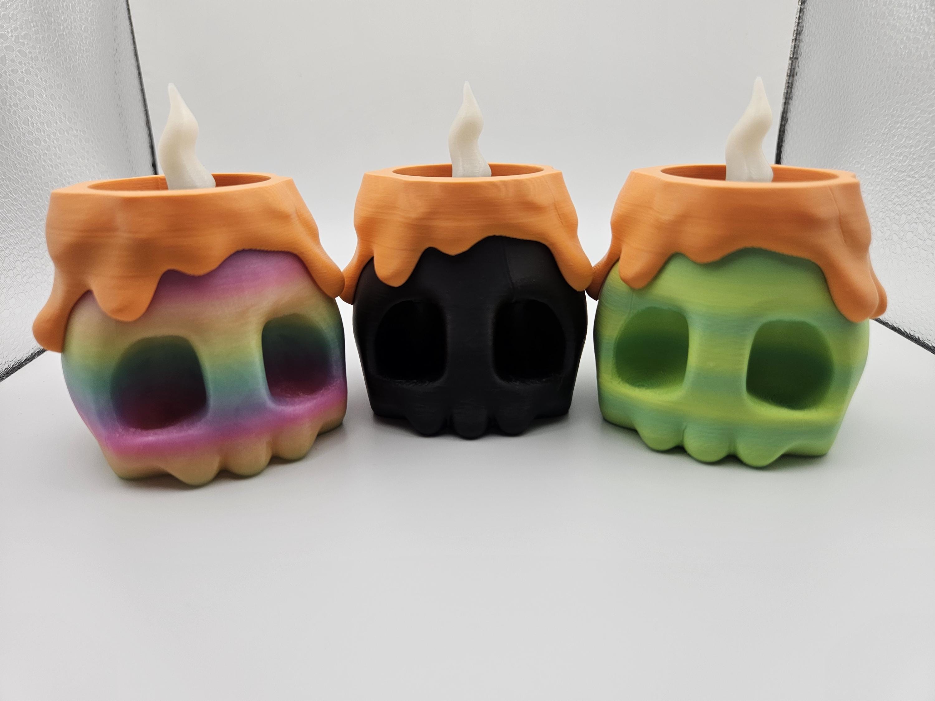 Halloween Skull Container 3D Printed - Etsy