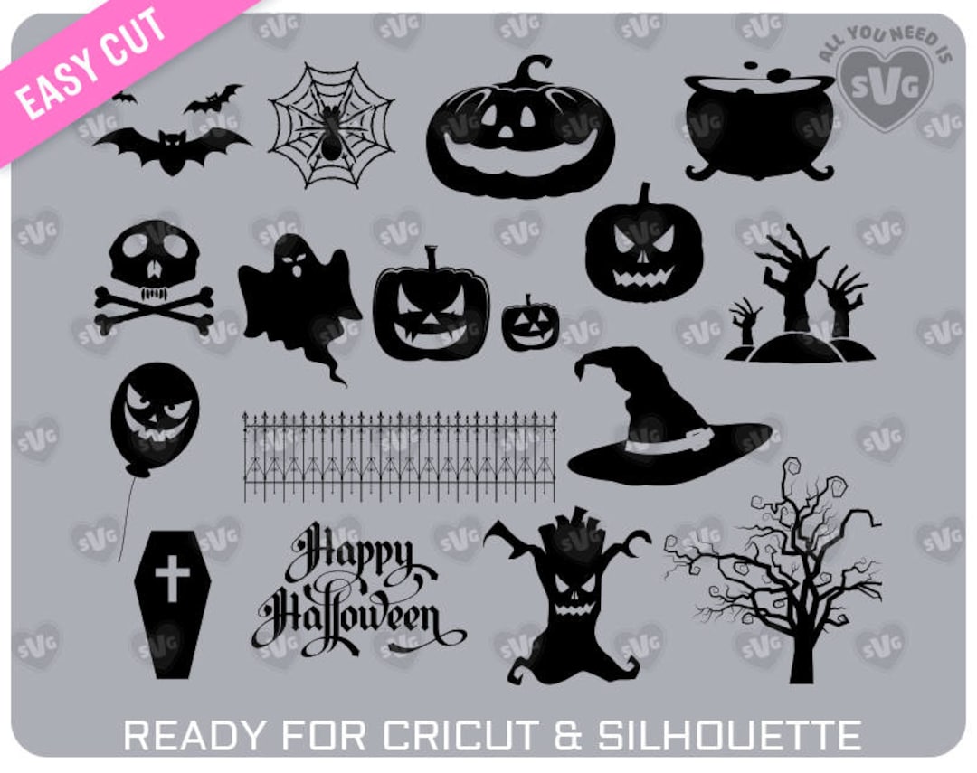 HALLOWEEN SVG COLLECTION Svg - Bundle for Cutting Machines (cricut ...