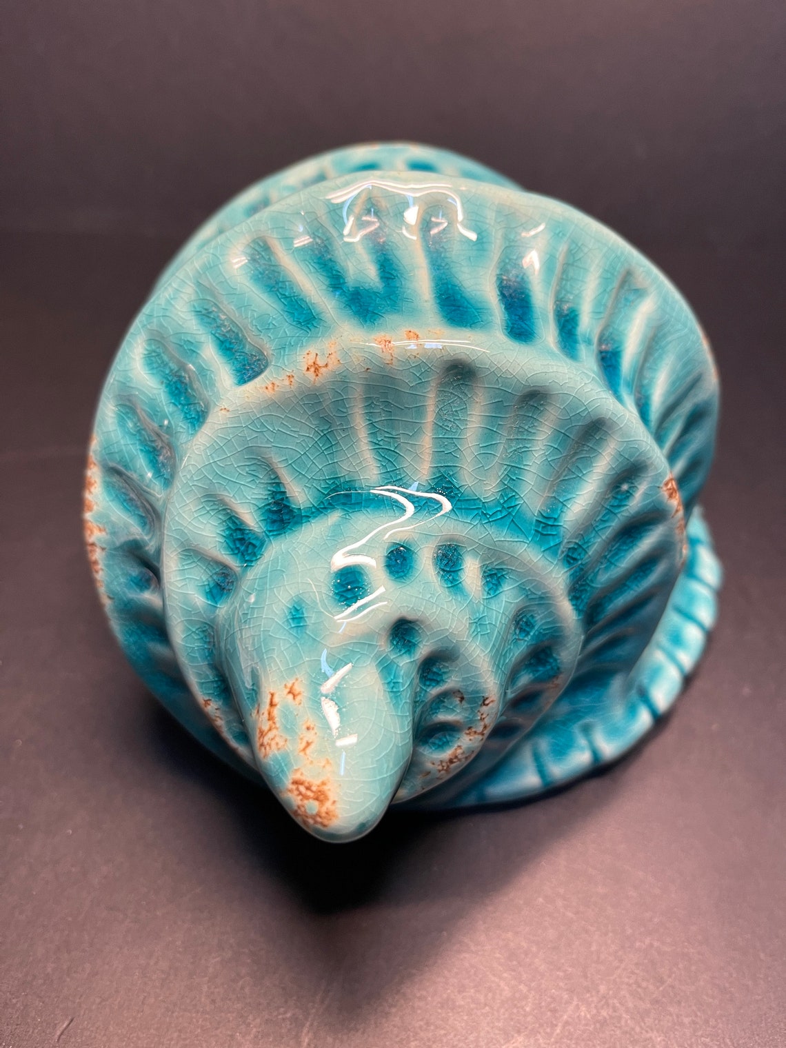 Handmade Green Sea Shell Form Ceramic Decorative Item - Etsy