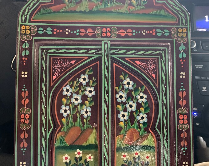 Vintage Middle Eastern Decorative Wooden Handmade Hand Painted - Etsy