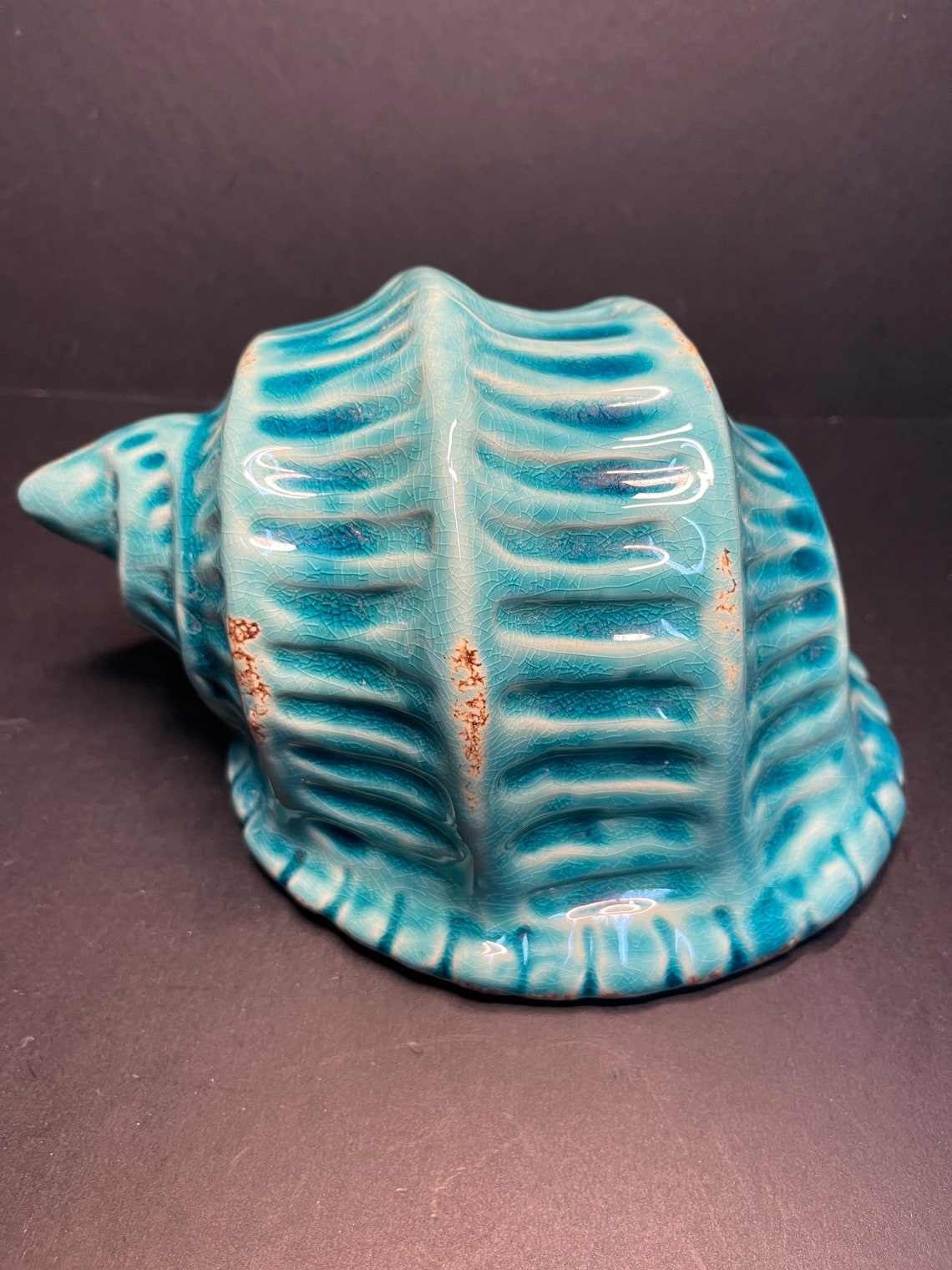 Handmade Green Sea Shell Form Ceramic Decorative Item - Etsy