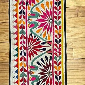 Beautiful Handmade Vintage Floral Multi Color Embroidered Trim for ...