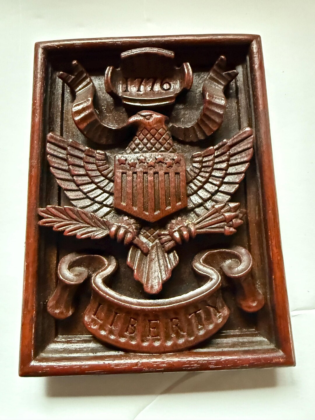 1776 LIBERTY Eagle Wall Hanging Man Cave Americana Patriotic - Etsy