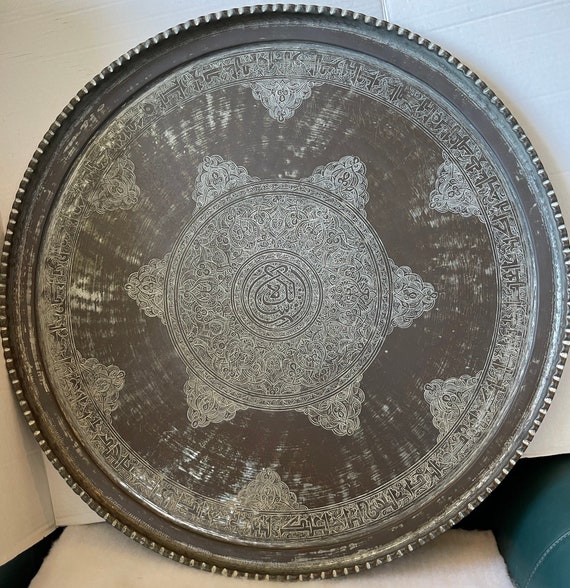 Handmade Arabic Calligraphy Design Copper Wall Hanging Tray 25 - Etsy