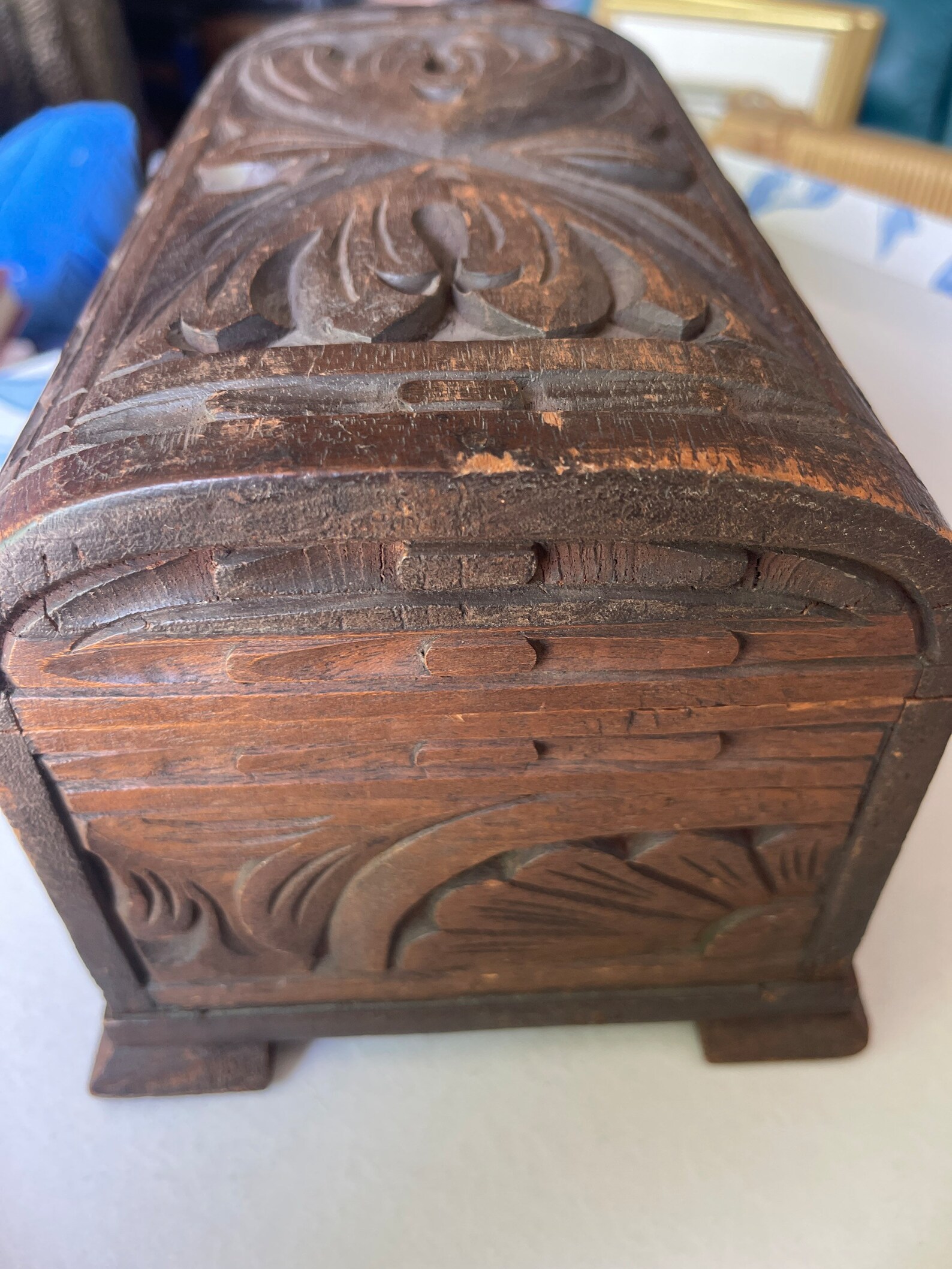 Vintage Handmade Wooden Chest Box - Etsy