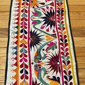 Beautiful Handmade Vintage Floral Multi Color Embroidered Trim for ...