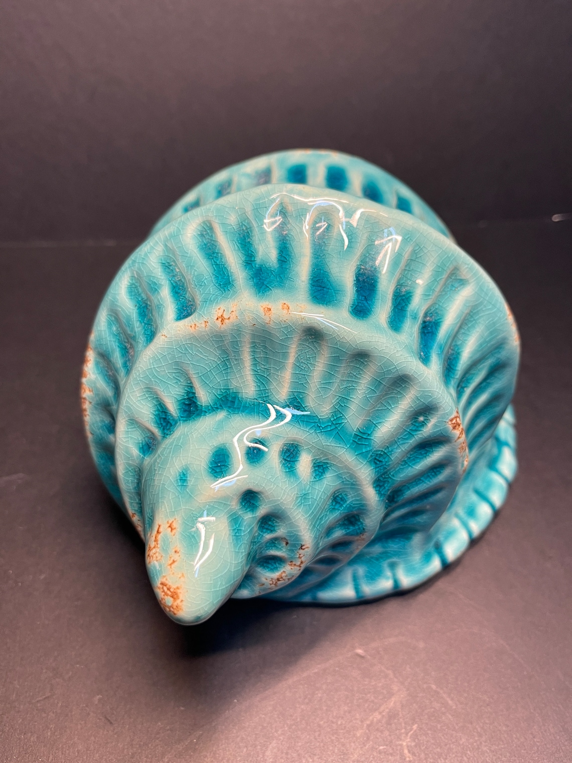 Handmade Green Sea Shell Form Ceramic Decorative Item - Etsy