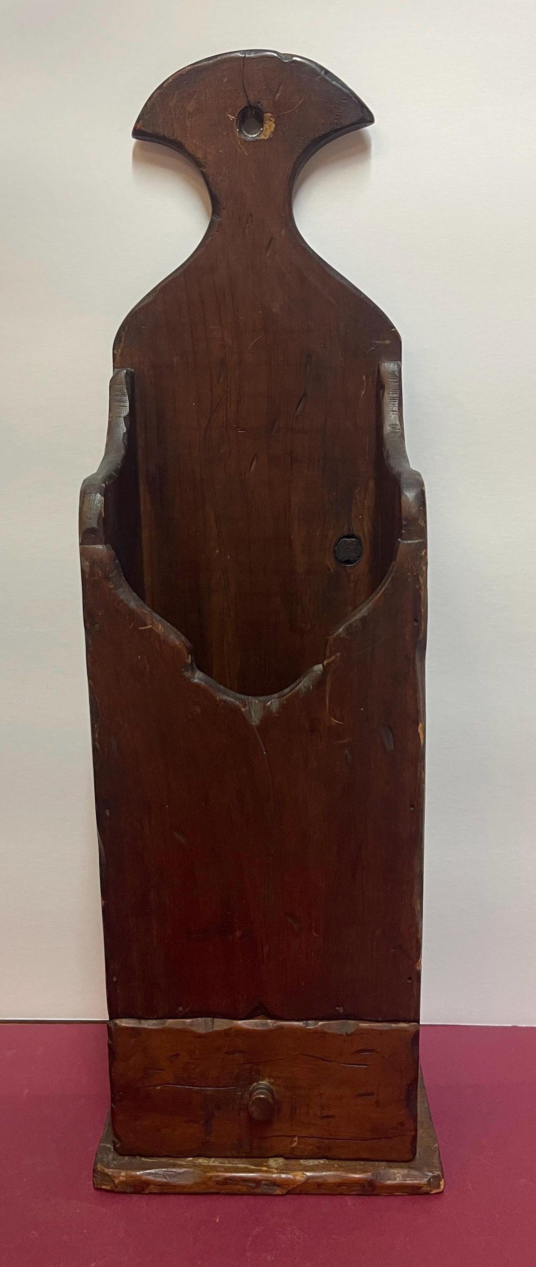 Antique Handmade Wooden Wall Pocket - Etsy
