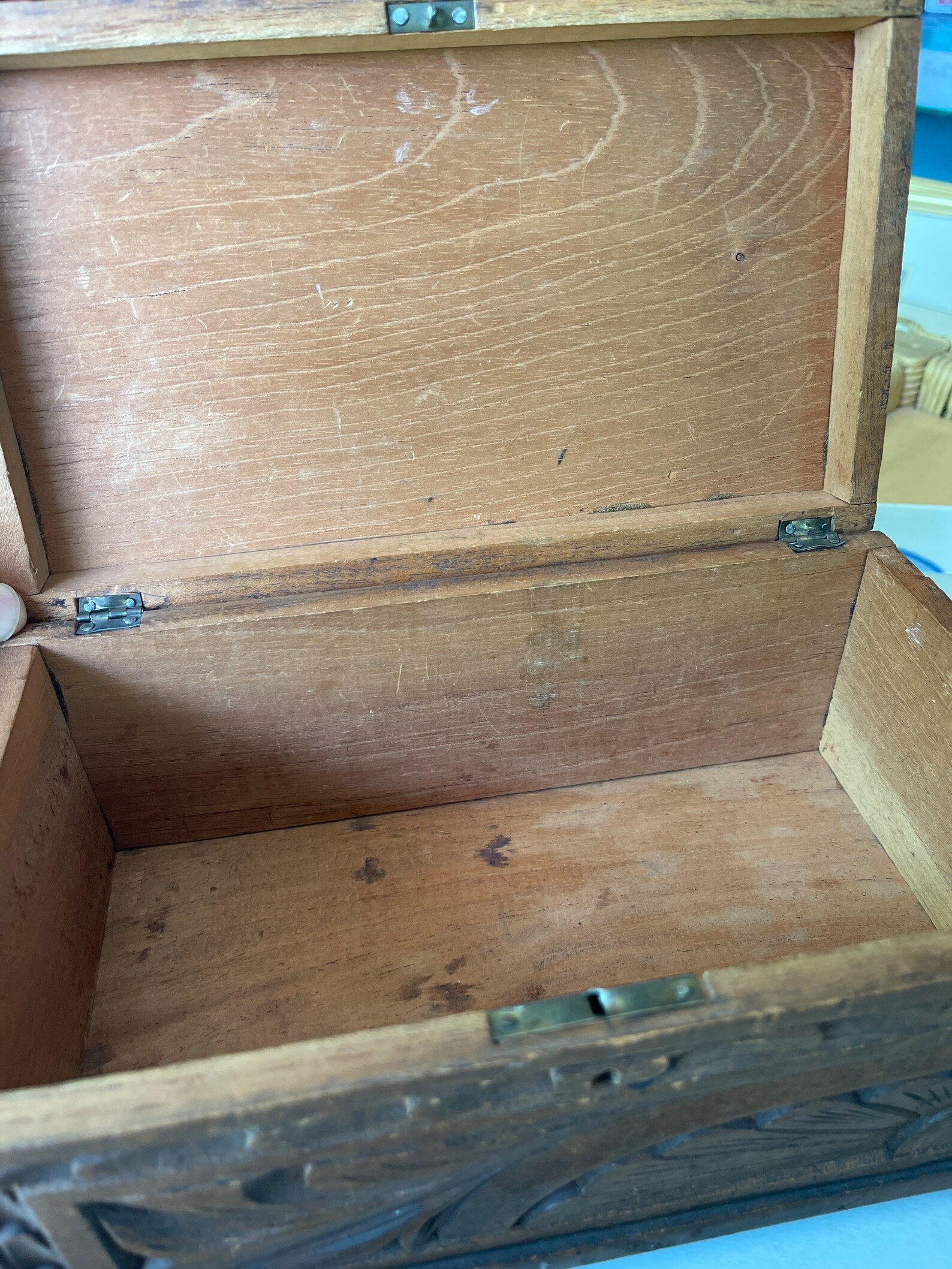 Vintage Handmade Wooden Chest Box - Etsy