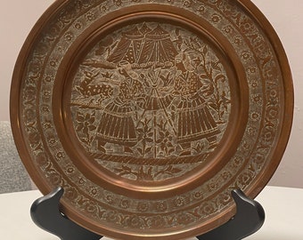 Brass Persian Plate - Etsy