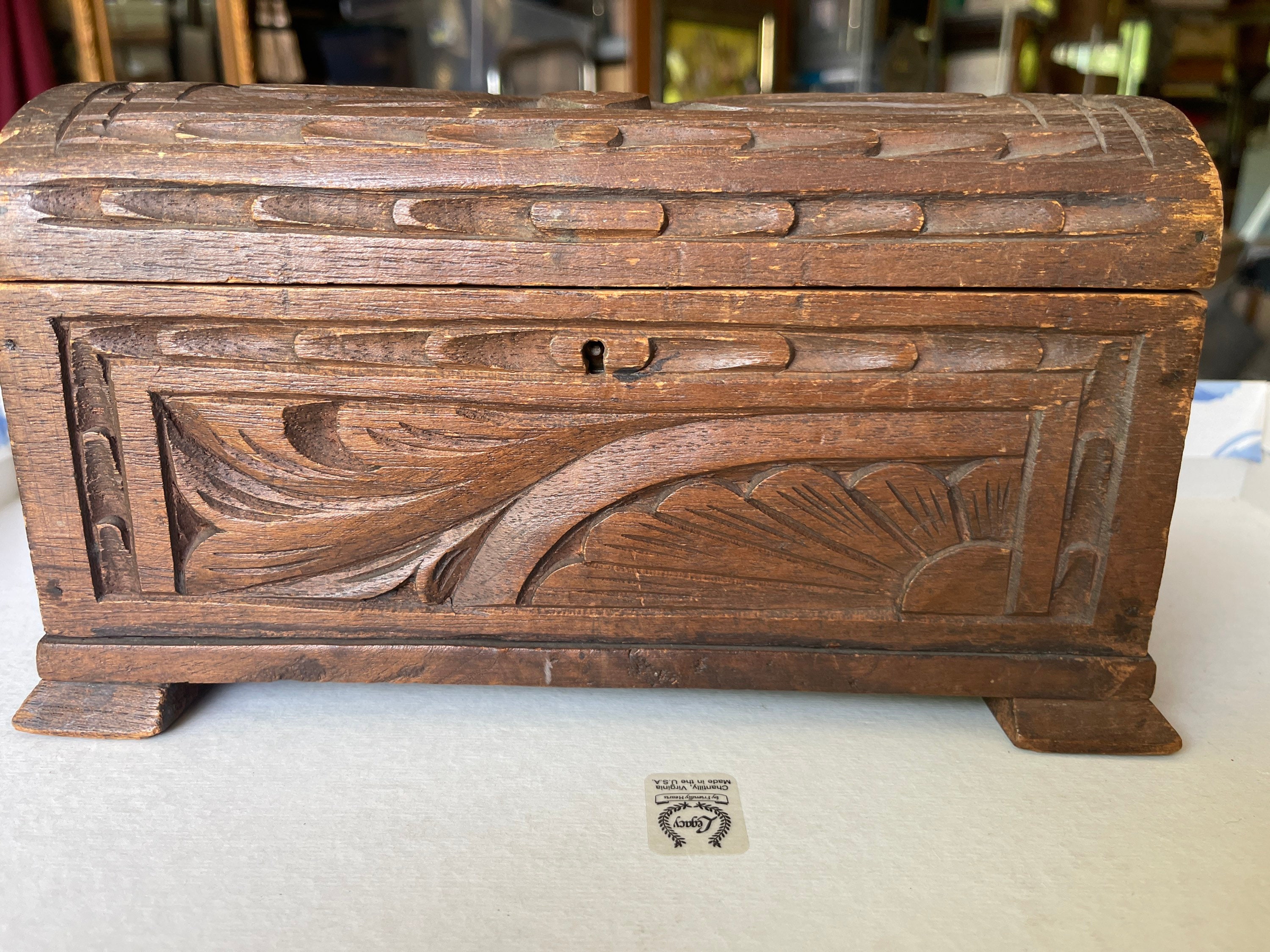Vintage Handmade Wooden Chest Box - Etsy