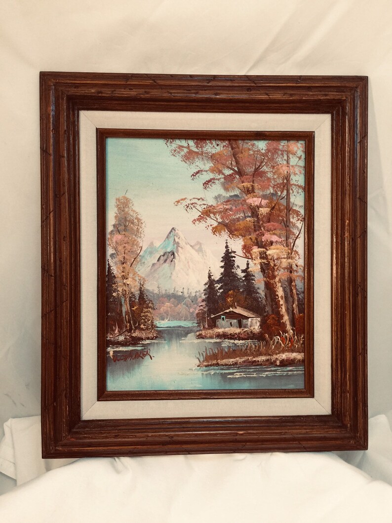 Beautiful Autumn Landscape Oil Painting With Wooden Art Frame - Etsy