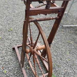 Antique 1869 Wooden Handmade Spinning Wheel - Etsy