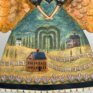 David Harden Folk Art Angel Country Landscape - Etsy