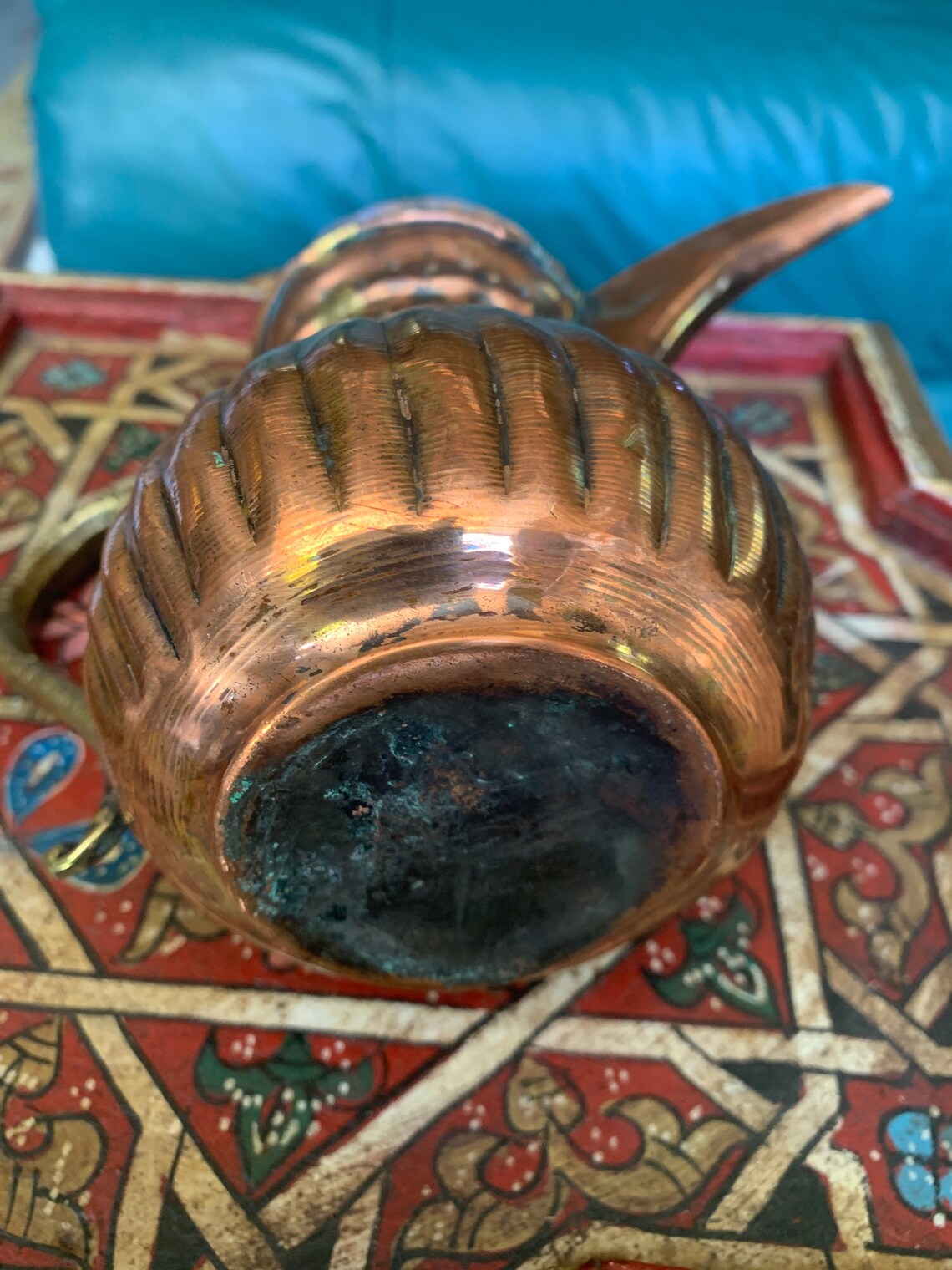 Vintage Arabic Copper Pitcher With Handle 8” #19# - Etsy