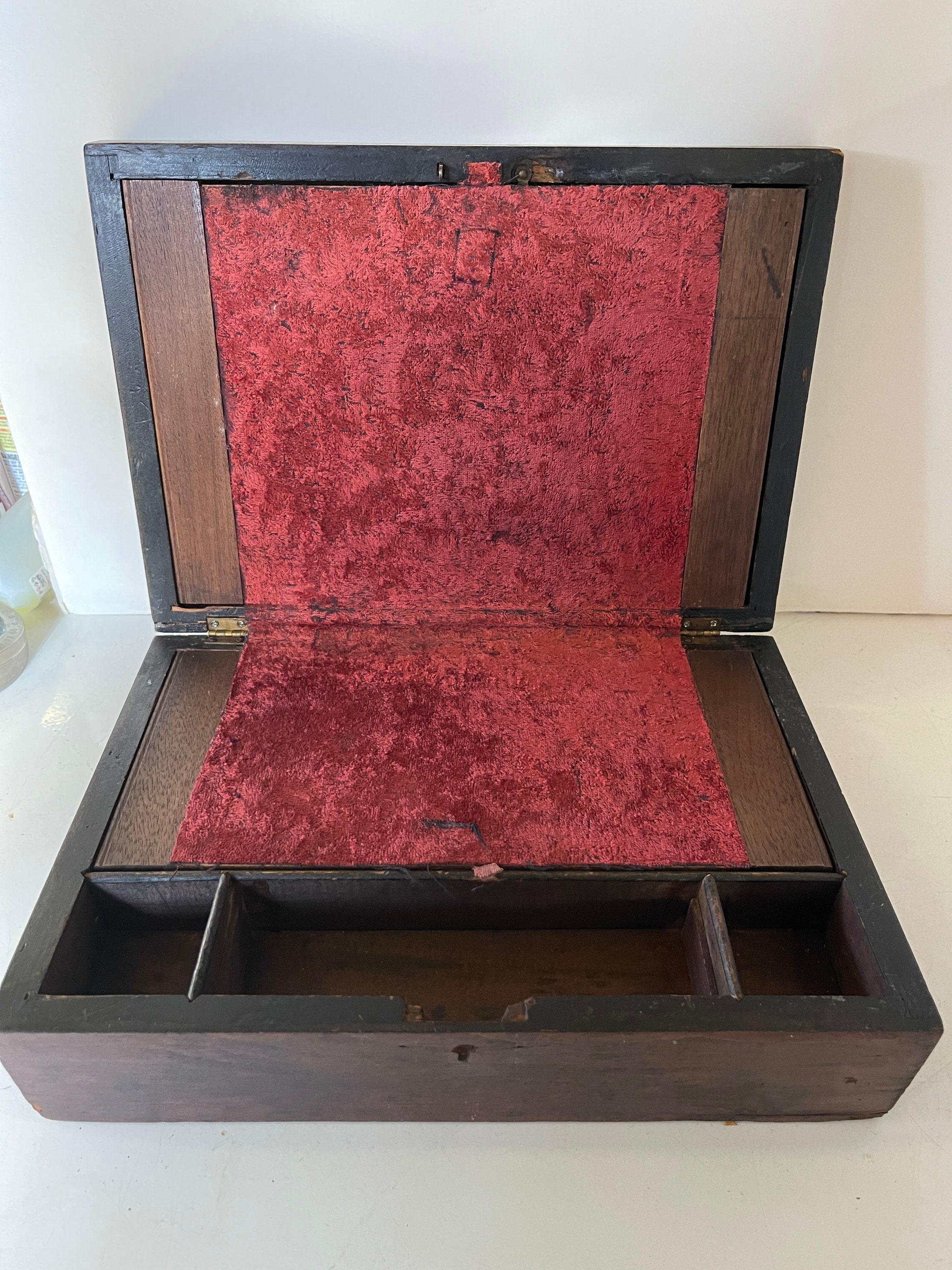 Antique Wooden Writing Box