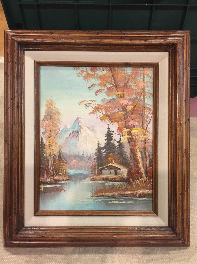 Beautiful Autumn Landscape Oil Painting With Wooden Art Frame - Etsy