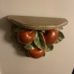 Vintage Wall Shelf Apple Model - Etsy