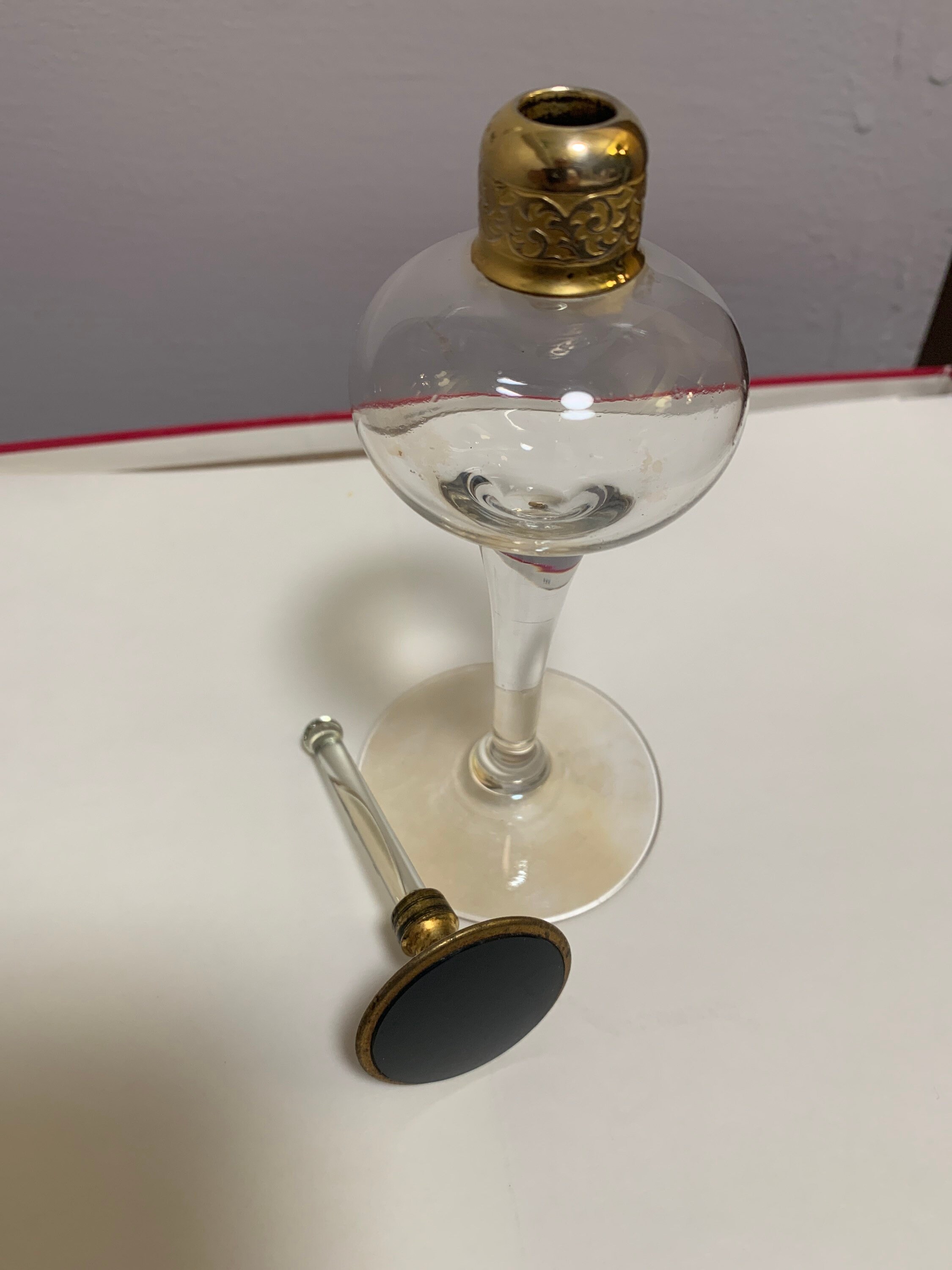 Beautiful Glass Volupte Perfume Dropper black Stopper Bottle 5 | Etsy