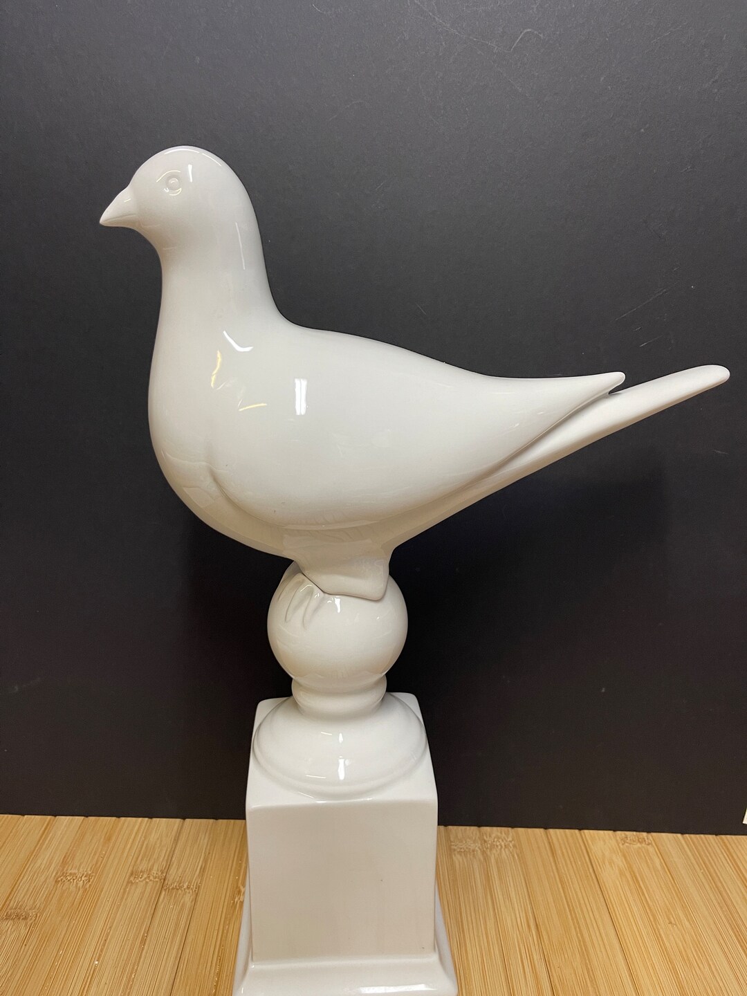 Porcelain White Dove Figurine - Etsy