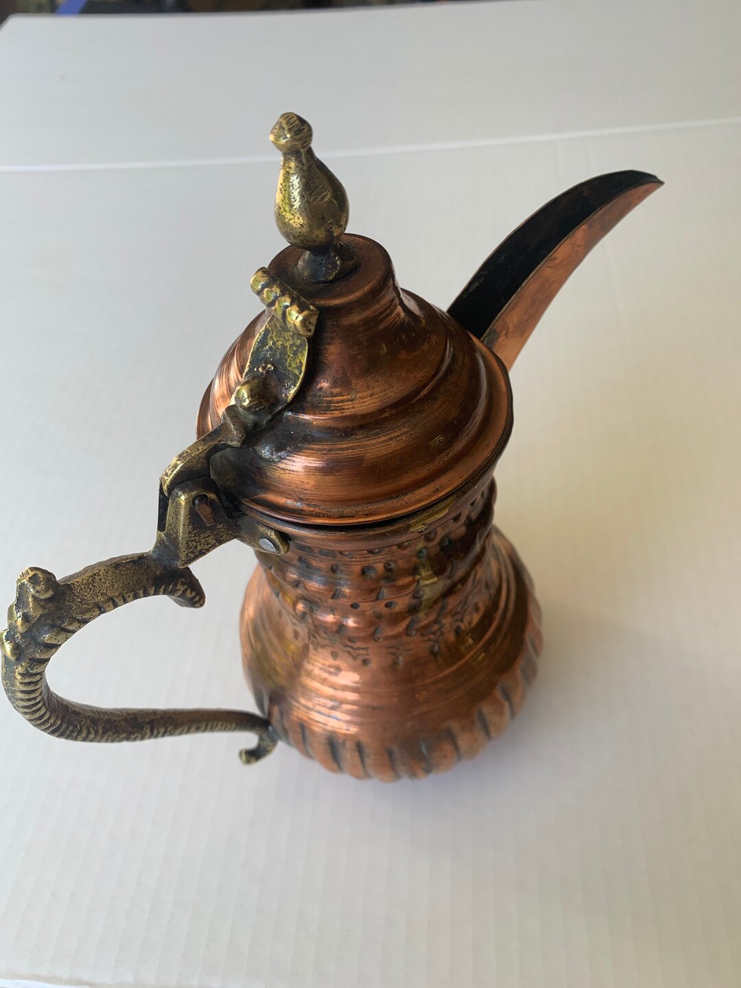 Vintage Arabic Copper Pitcher With Handle 8” #19# - Etsy
