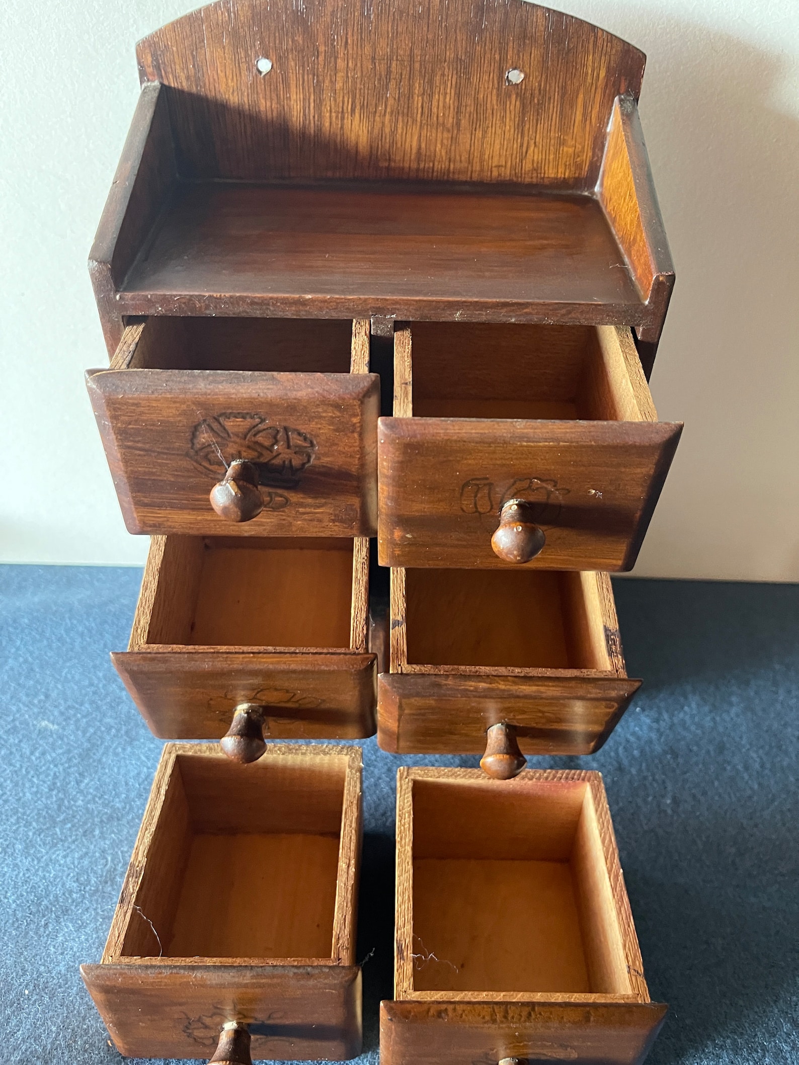 Vintage Wooden Small Drawers - Etsy
