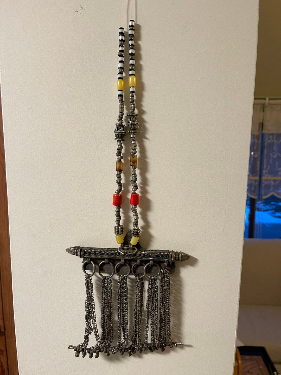 Middle Eastern Metallic Necklace and Beads #07# - Etsy