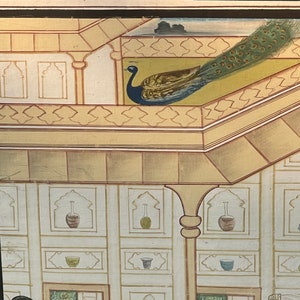 Huge Hand Painted on Silk India-babur Style Miniature Painting - Etsy