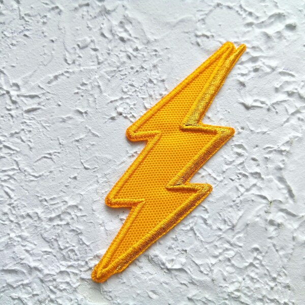 Lightning Bolt Patch - Etsy