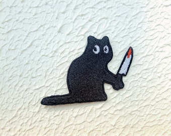 Cat Knife Patch - Etsy