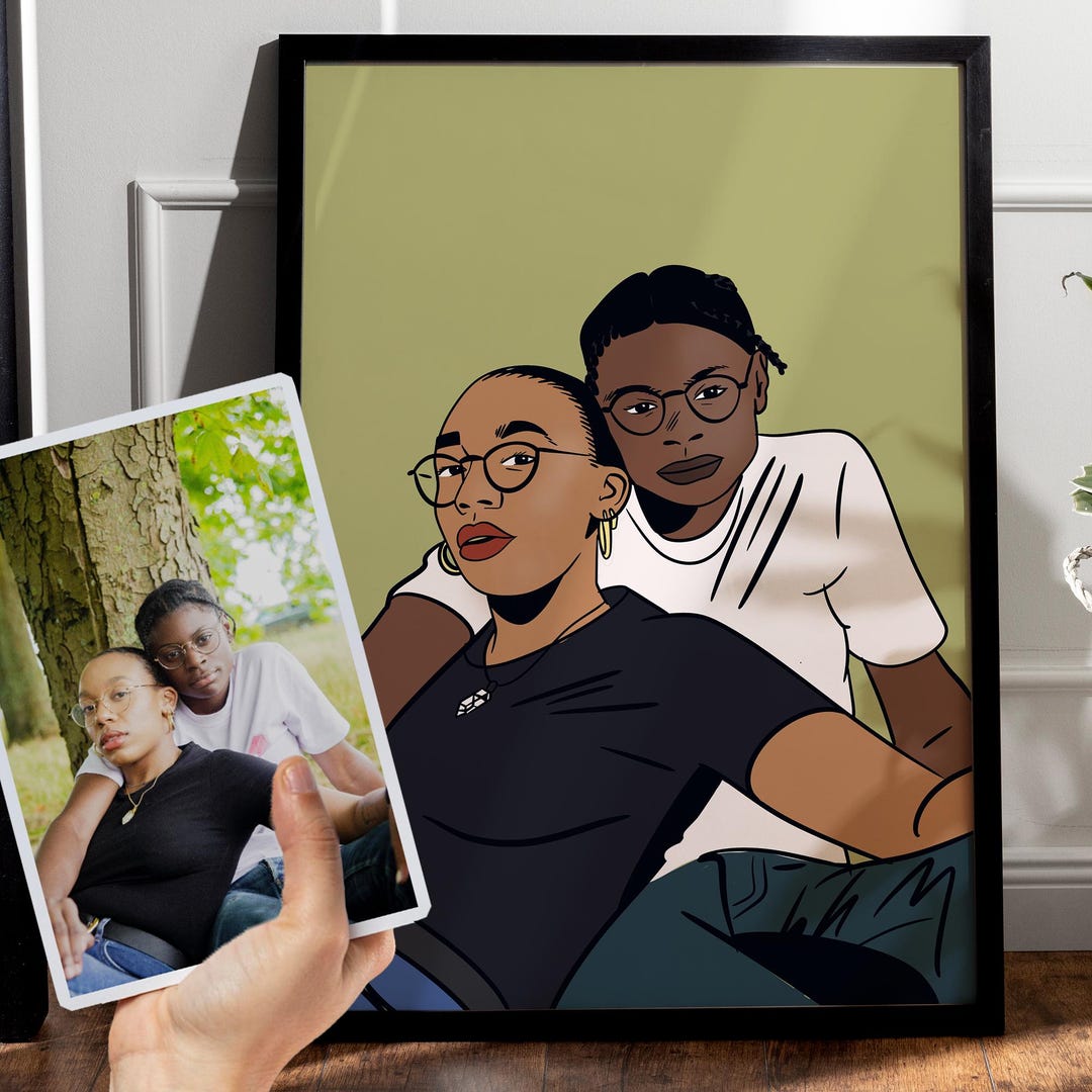 Custom Comic Book Styles Drawing, Wedding Gift, Family Portrait ...