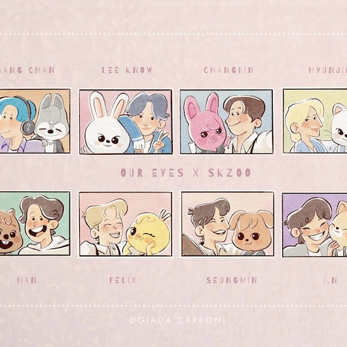 SKZ Pack Your Eyes X Skzoo Stickers - Etsy