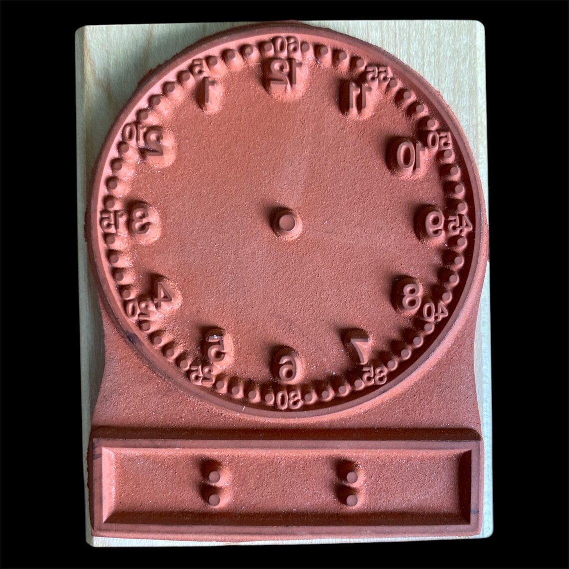 Vintage Time Clock Digital Analog Practice Worksheets Lesson Art Stamp ...
