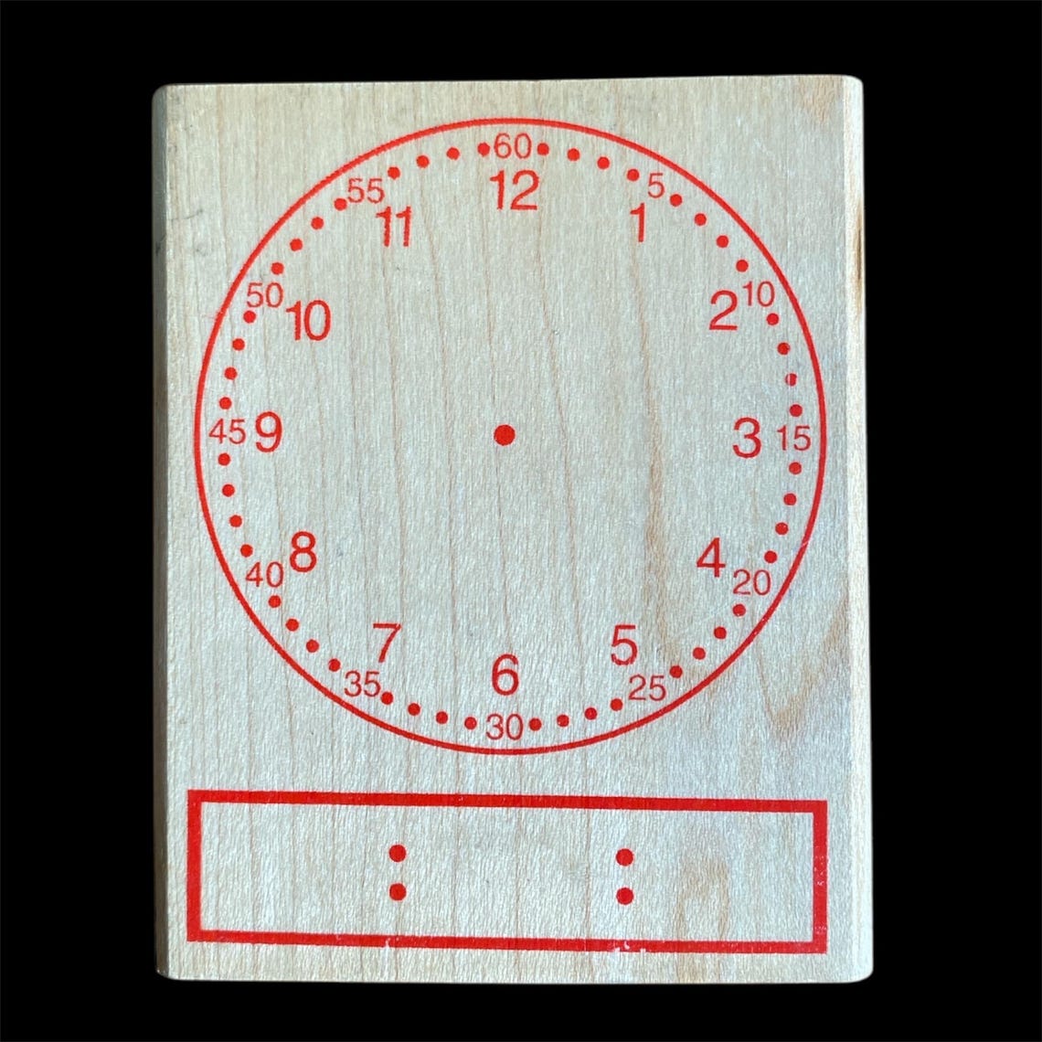 Vintage Time Clock Digital Analog Practice Worksheets Lesson Art Stamp ...