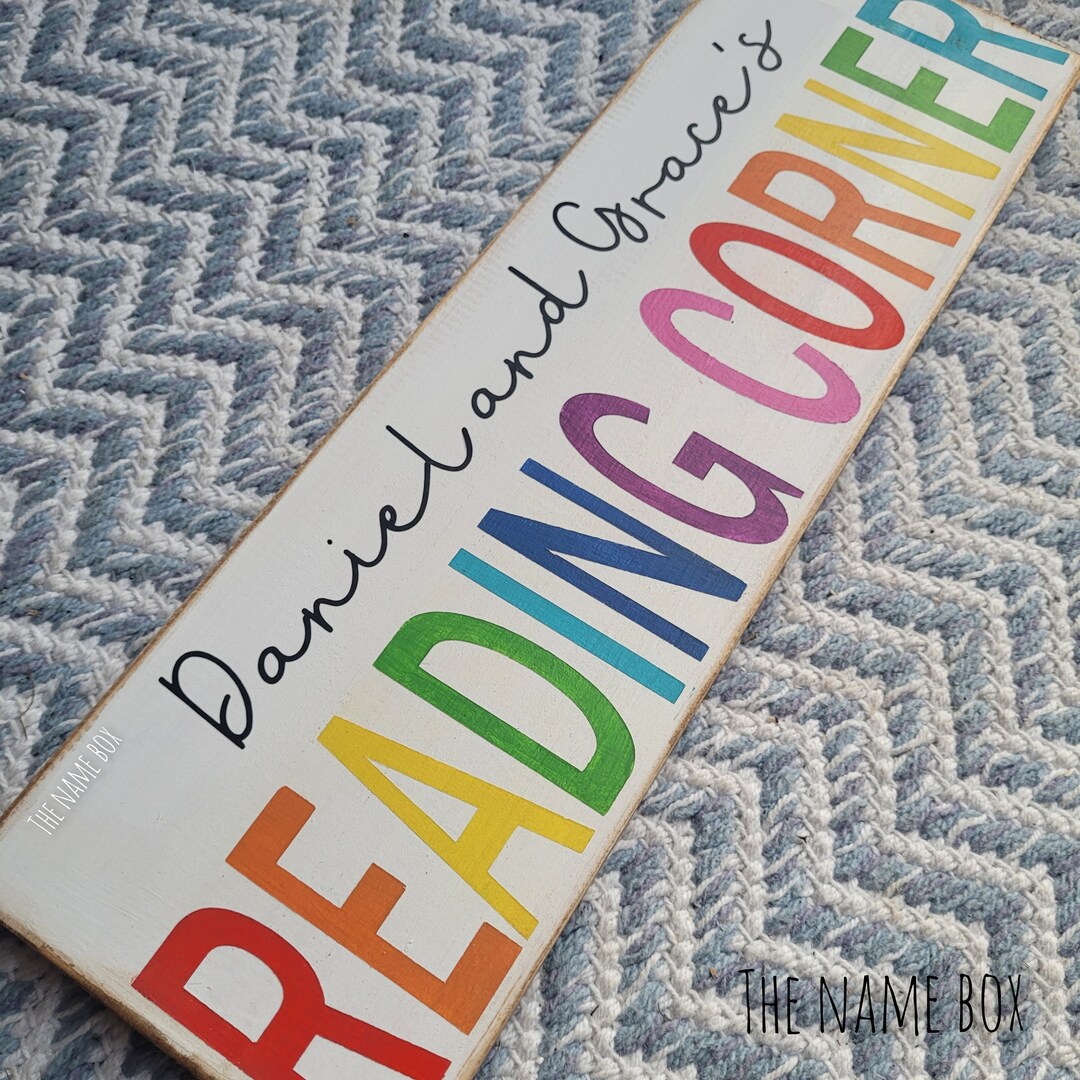 Personalised Reading Corner Sign Childrens Playroom Sign - Etsy