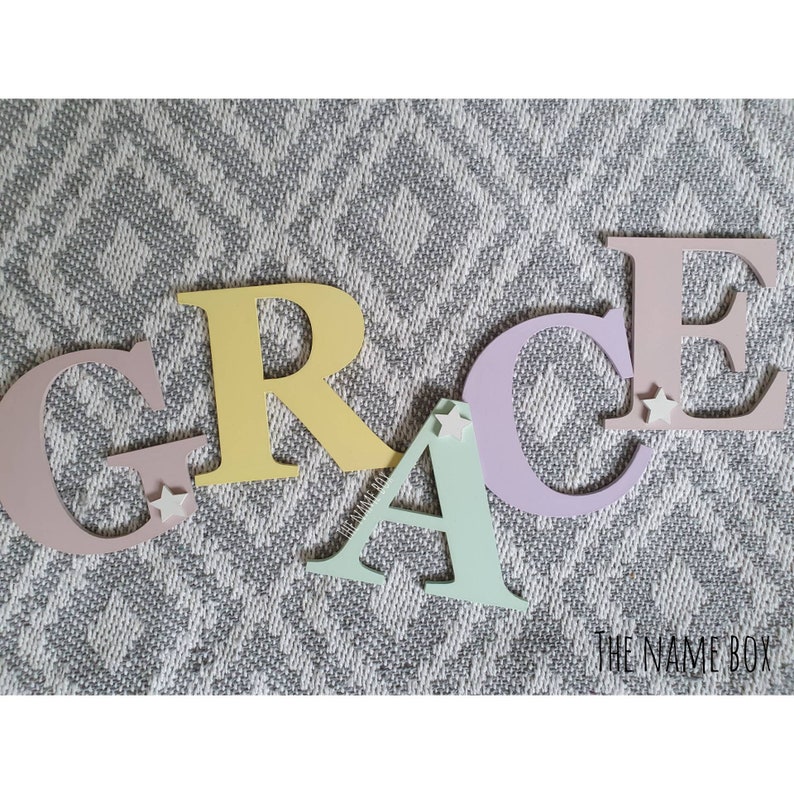 Personalised Children's Wall Letters Toy Box Name - Etsy UK