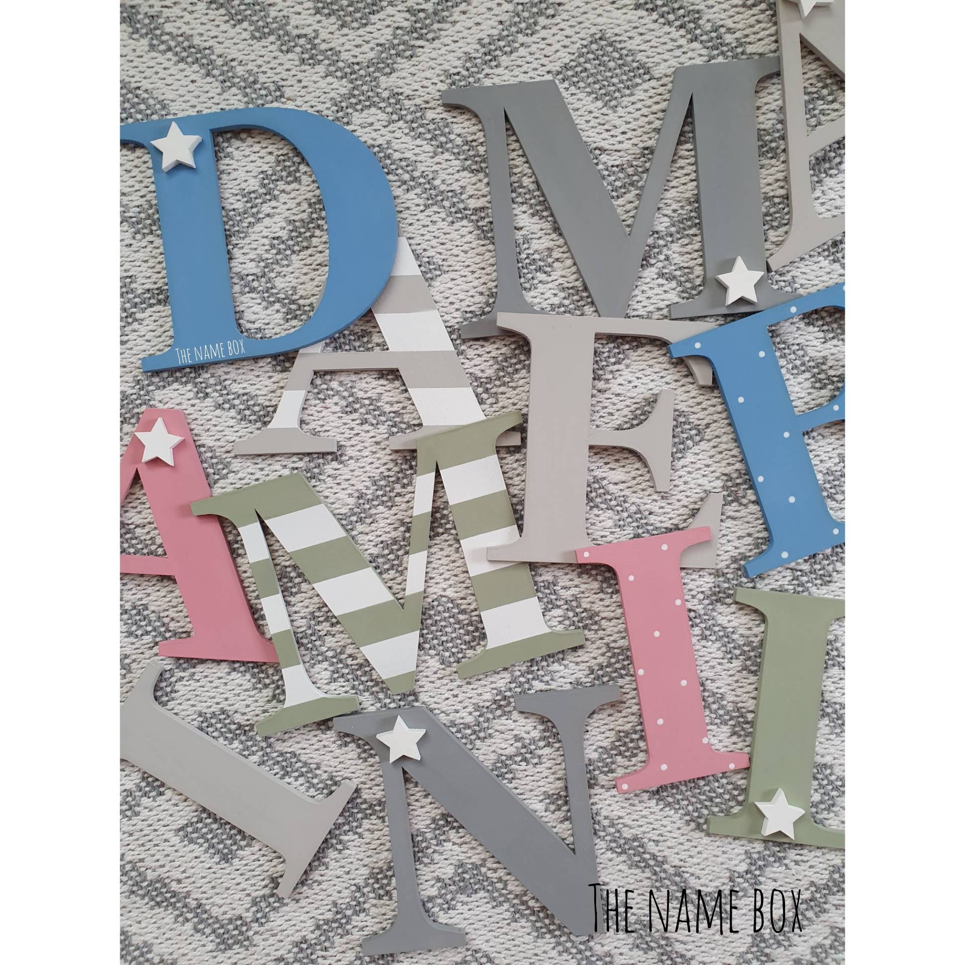 Personalised Children's Wall Letters Toy Box Name - Etsy UK