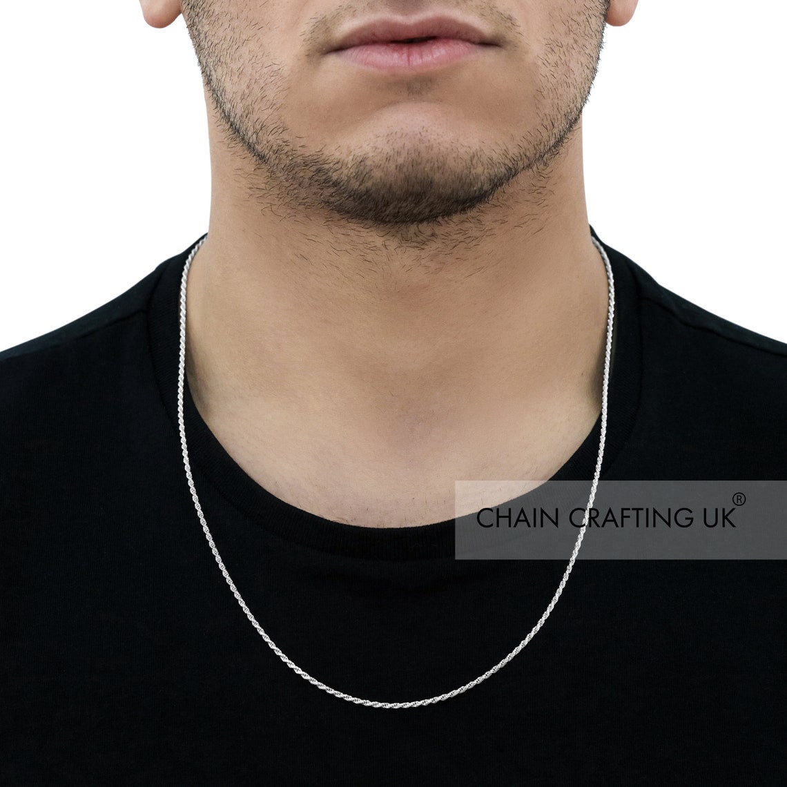 925 Sterling Silver Rope 1.8mm Chain Necklace 18 20 22 24 26 - Etsy