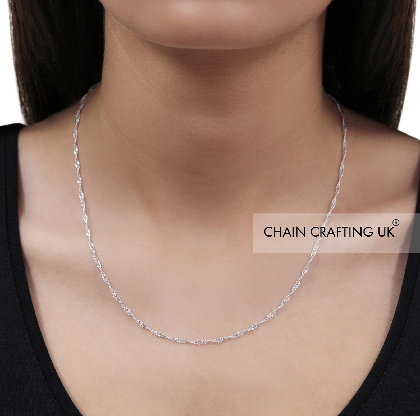 925 Sterling Silver Singapore 2mm Chain Necklace 16 18 20 22 - Etsy