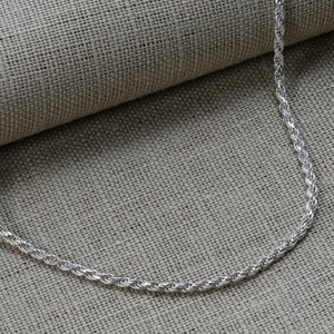 925 Sterling Silver Rope 1.8mm Chain Necklace 18 20 22 24 26 28 30 ...
