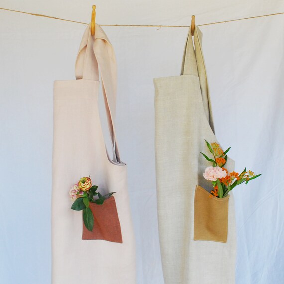 Japanese apron pink clay Aprons Home & Living Cleaning Supplies etna.com.pe