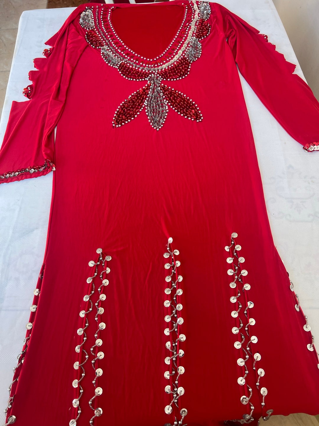 New Egyptian Belly Dance Costume, Saidi Dress, Baladi Galabia, Fallahi ...