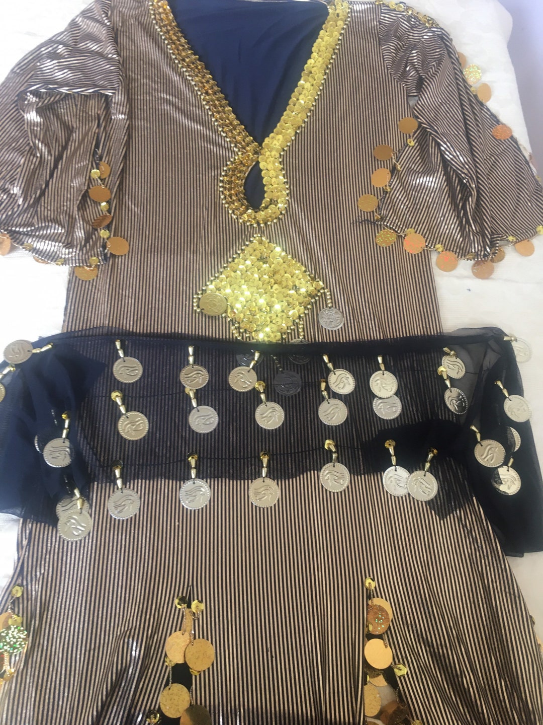 Egyptian New Belly Dance Dress, Saidi Belly Dance Costume, Baladi ...