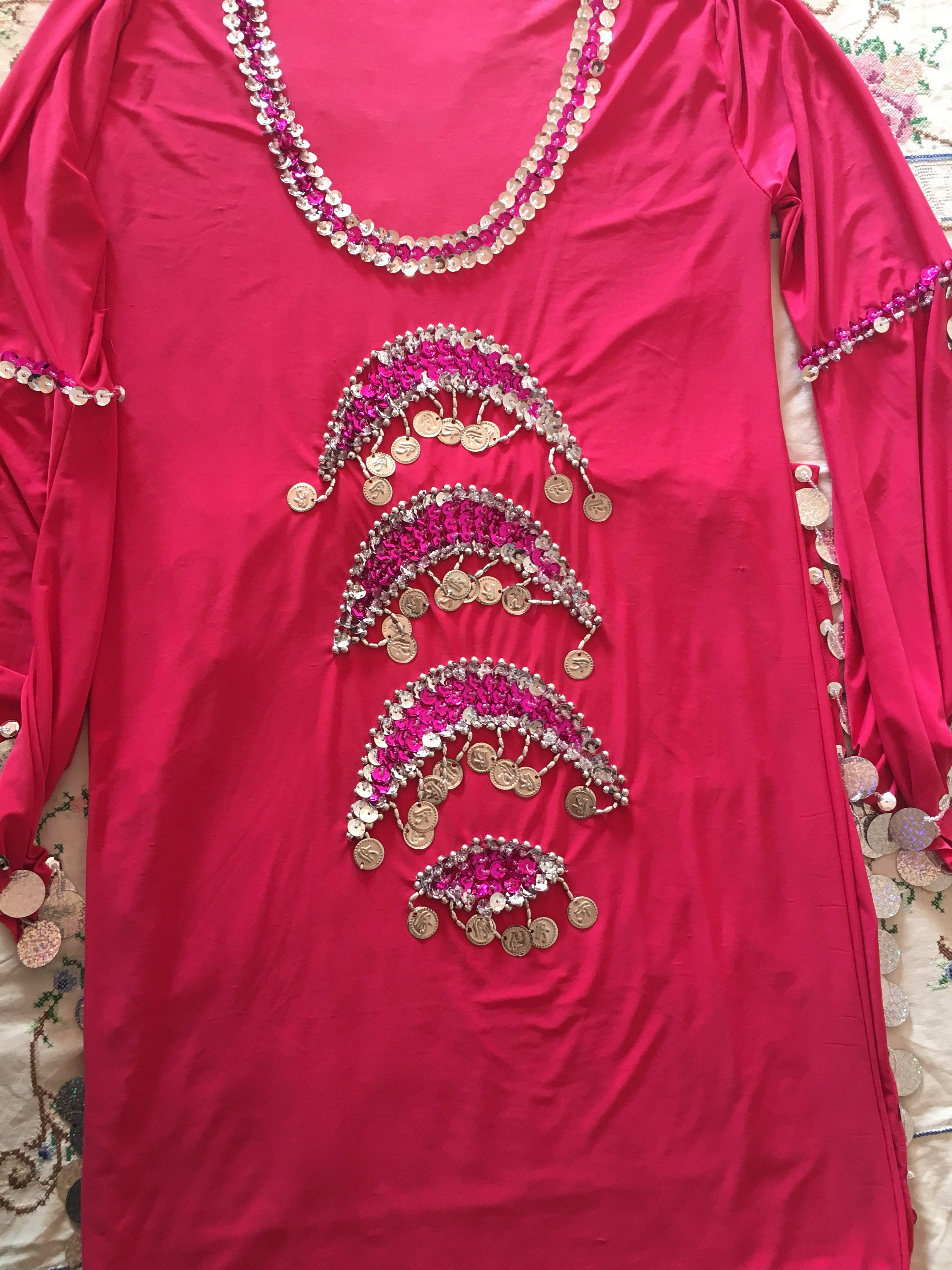 Oriental Egyptian Belly Dance Costume Saidi Dress Baladi - Etsy