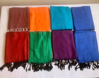 Handwoven Egyptian Cotton Scarf/shawl/wrap - Etsy