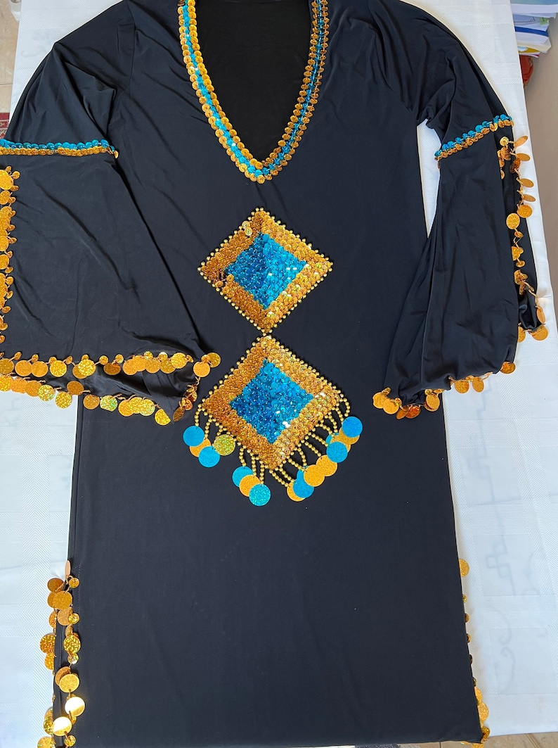 Oriental Egyptian Belly Dance Costume Saidi Dress Baladi - Etsy