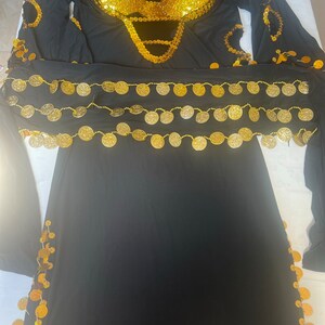 Egyptian Belly Dance Costume Saidi Dress, Baladi Galabia, Fallahi Abaya ...